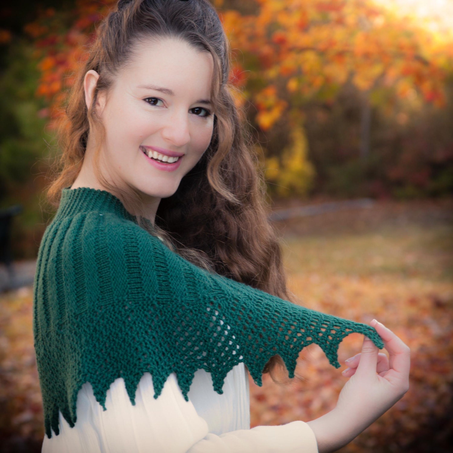 Loom Knit Cape Pattern, Capelet, Shawl, Poncho, Wrap, Victorian ...