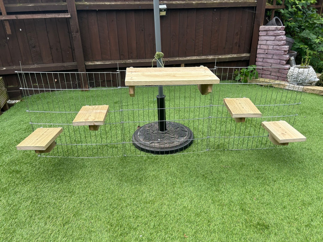Catio Steps / Shelves (various Sets) Wire Fixing / Cats Bird Aviary ...