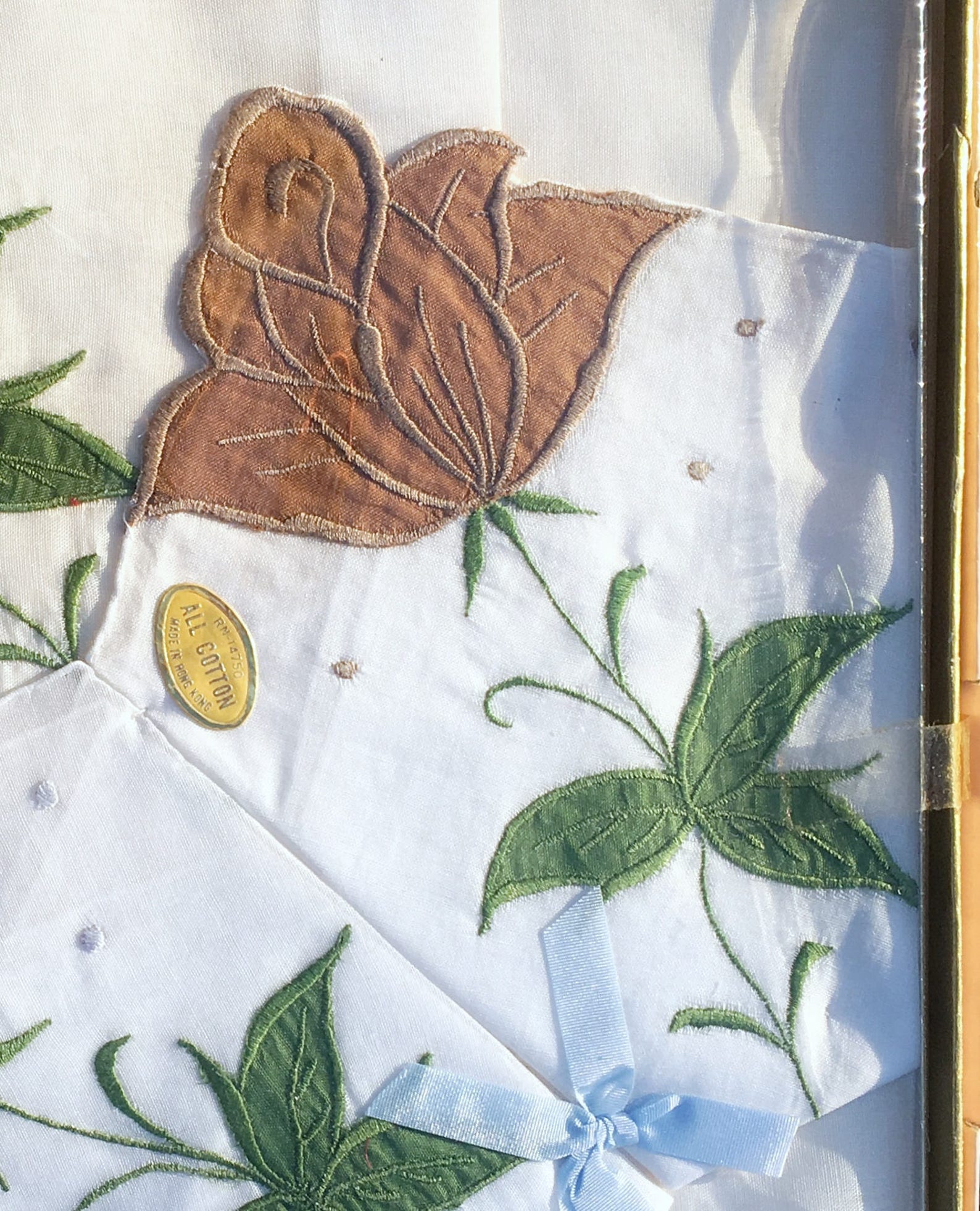 Embroidered Handkerchief Set NIB Hong Kong Vintage Mid Century - Etsy