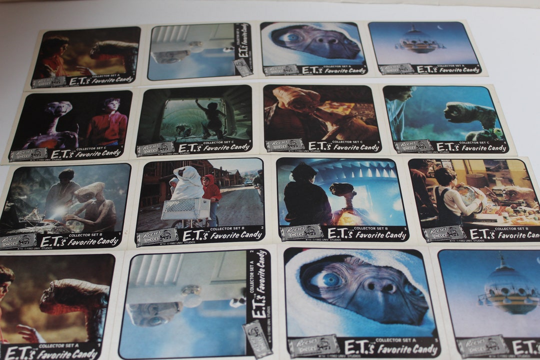 HUGE Lot 312 E.T. Stickers, RARE 1982 E.T. Extra Terrestrial Stickers ...