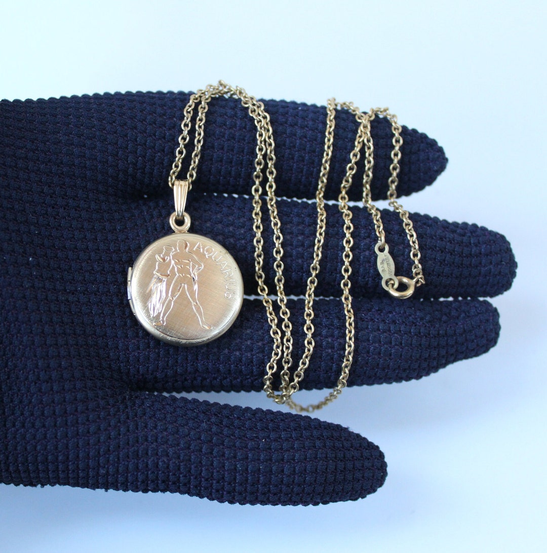 Vintage Mid Century Mod Signed Ballou B.A.B. 12K Gold Filled Round ...