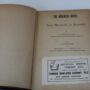 Antique Victorian Era the Business Guide Book, or Safe Methods of ...