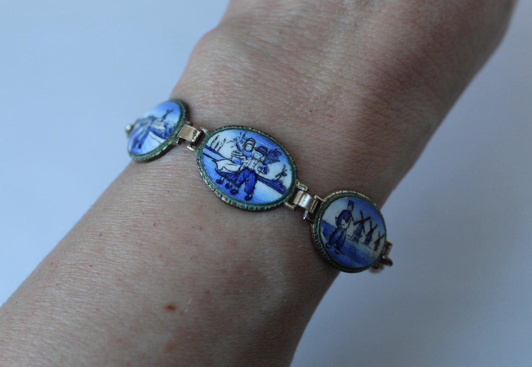Antique Vintage Unusual DELFT Holland Amsterdam Unique Painted ...