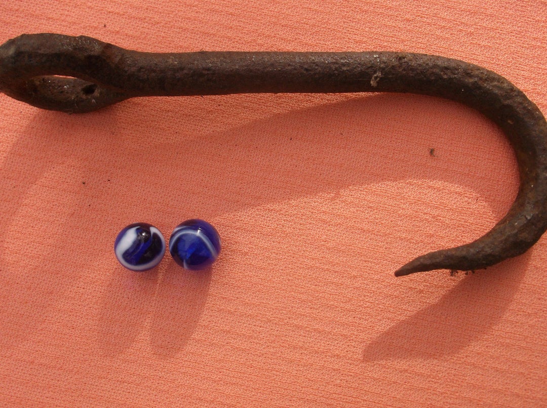 Large Antique 1800s Large Rustic Primitive Hook for Hanging, Storage ...