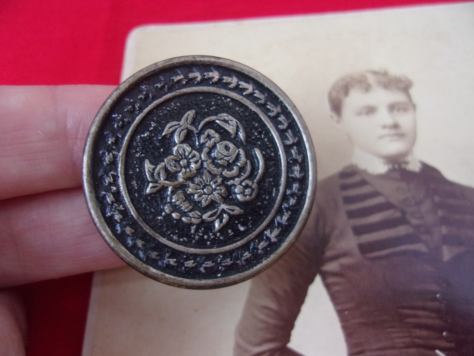 Antique Victorian Era Huge Ornate 1800s Button Large Gothic - Etsy