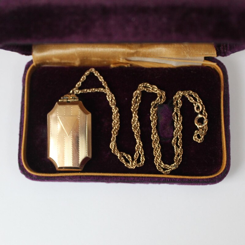 Long Locket Necklace - Etsy