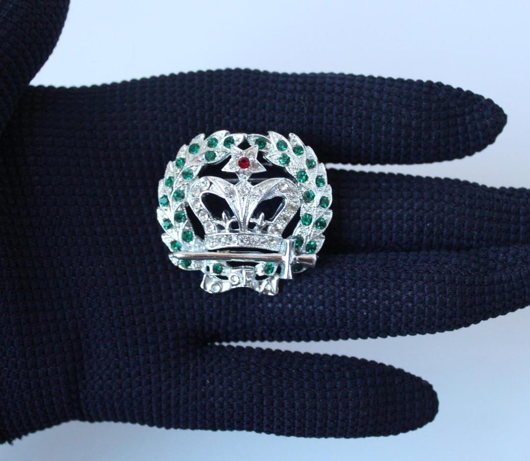 Estate Jewelry - Stunning Order of Amaranth Crown Pin With Faux ...