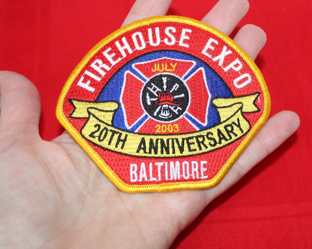 Vintage Baltimore MD Firehouse Patch Firehouse Expo 20th - Etsy