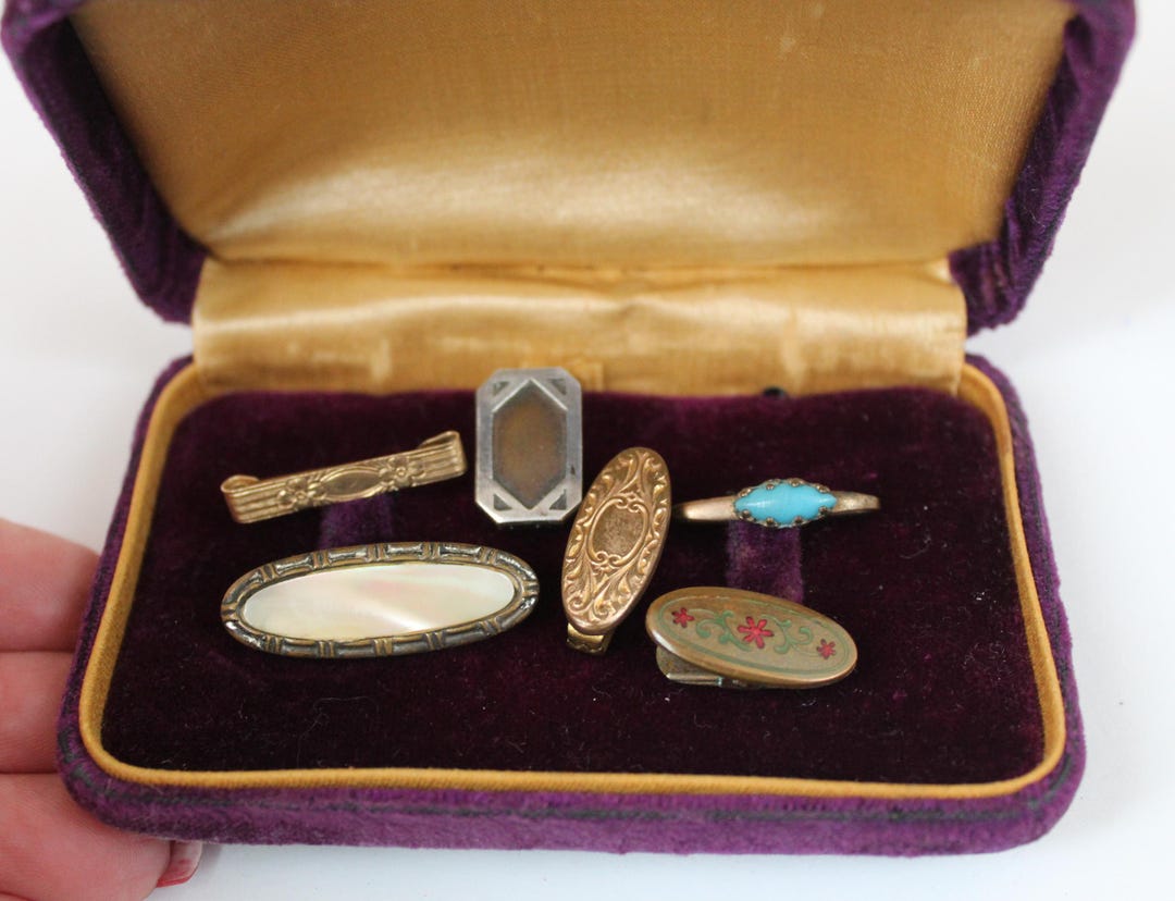 Lot of 6 Antique Victorian Era Pins Brooches, Lingerie Pins Phila ...