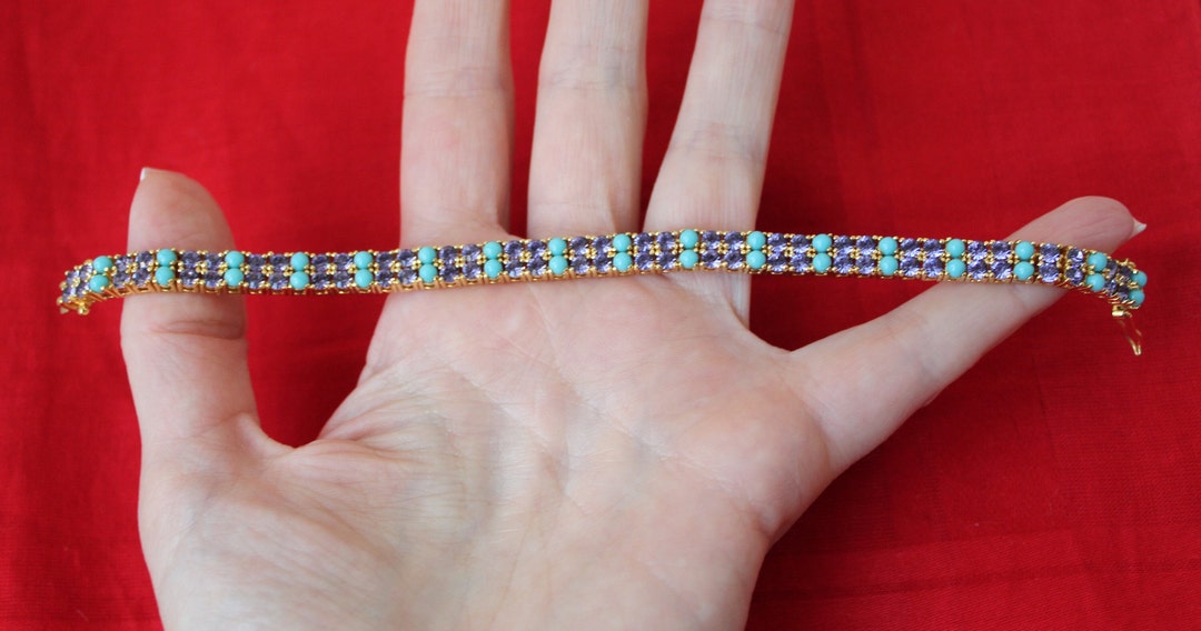 Vintage Joan Rivers Classics Bracelet, Sparkling Purple Swarovski ...