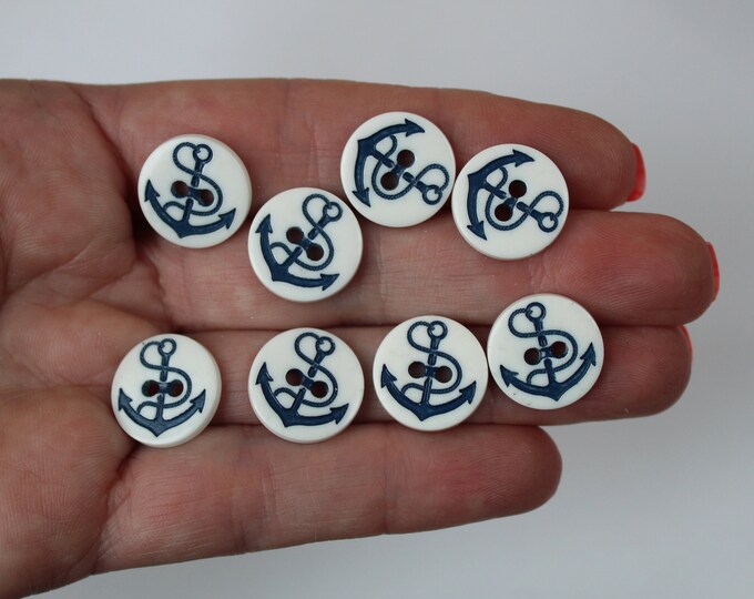 8 Vintage Celluloid Early Plastic 1940s USN US Navy Buttons With ...
