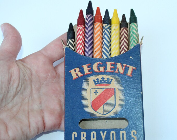 Vintage 1940s 1950s CRAYONS Mid Century School Supplies Art Supplies ...