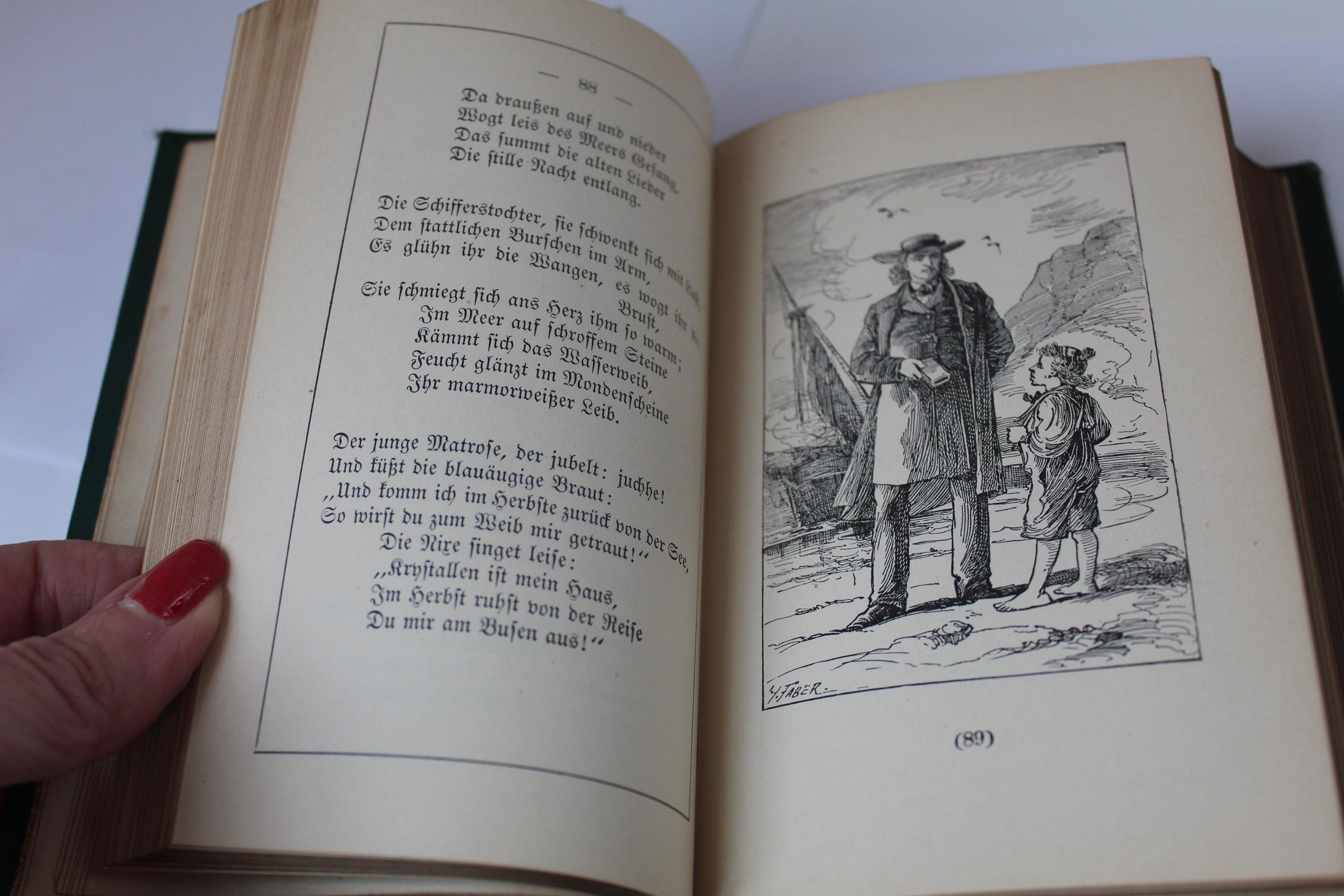Antique Victorian Era Stunning Religious Poetry Book in GERMAN by ...