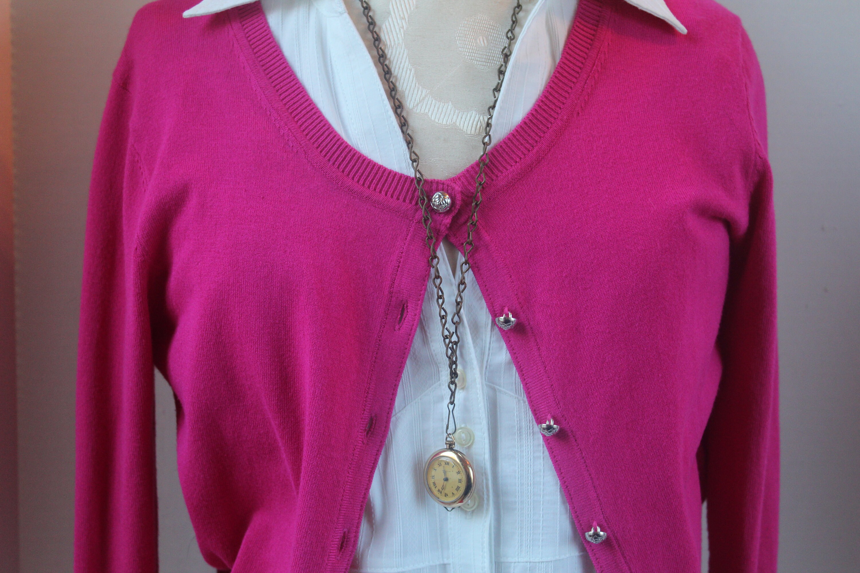 Victorian FOB Pocket Watch Necklace Victorian Design 28 | Etsy