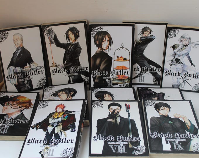 Japanese Anime Graphic Novels Book Set of 12 Books Vol 1-12 Black ...