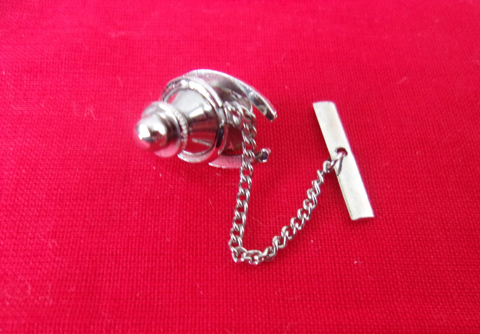 Vintage Silver Horseshoe Tie Pin Tie Tack With Natural Grey & - Etsy