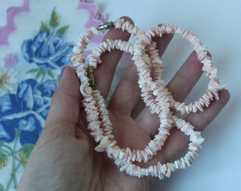 Pink Shell Necklace - Etsy