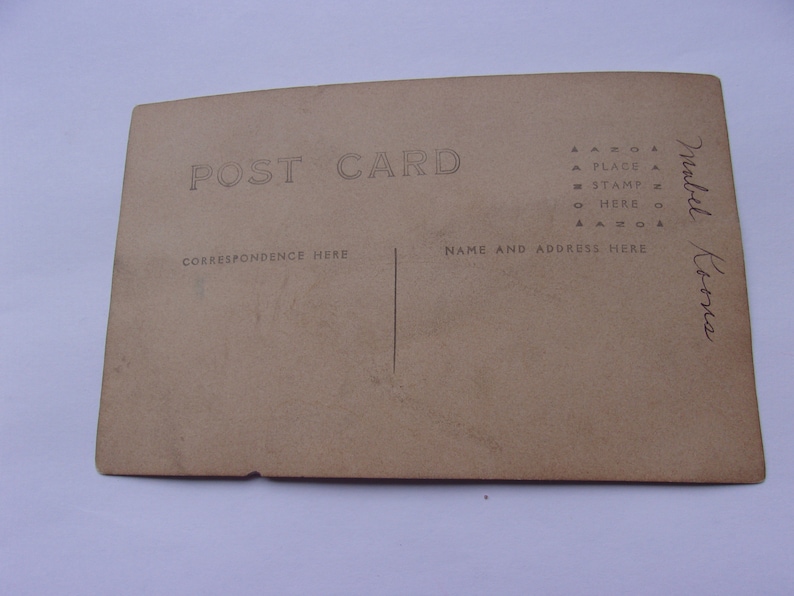 Antique Real Photo Postcard Victorian Era With Big Edwardian Hat and ...