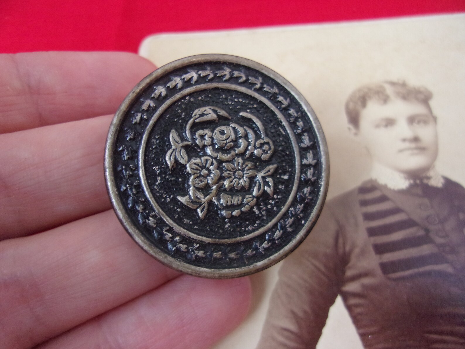 Antique Victorian Era Huge Ornate 1800s Button Large Gothic - Etsy