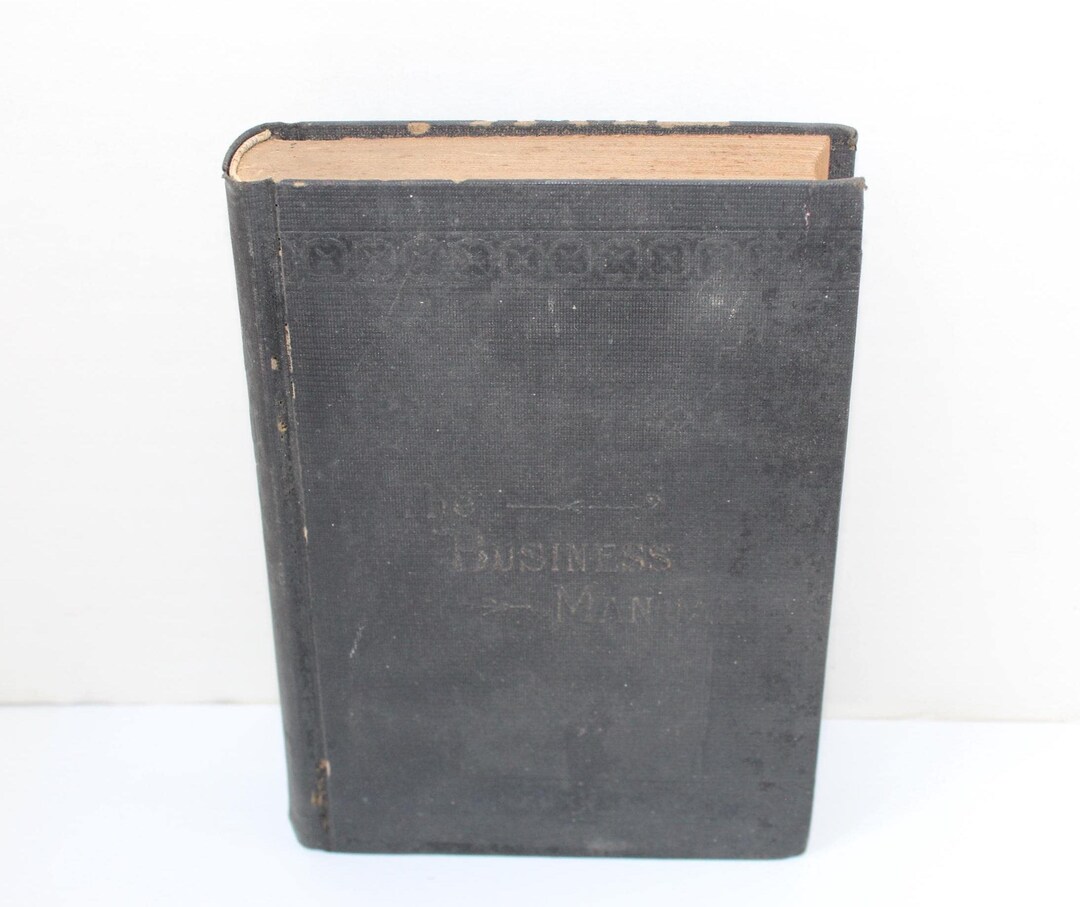 Antique 1800s Victorian Era Book the Business Manual Guide for ...