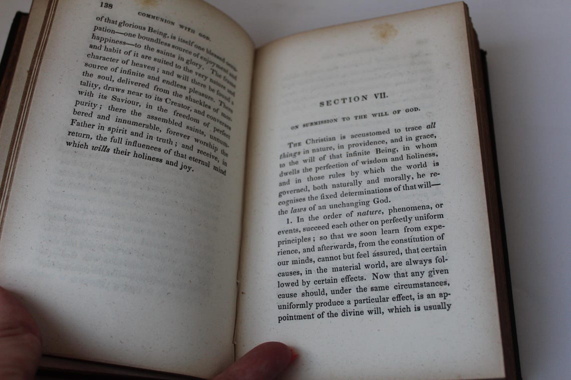 Antique Victorian Religious Book 1860s Essay on Habitual Exercise of ...