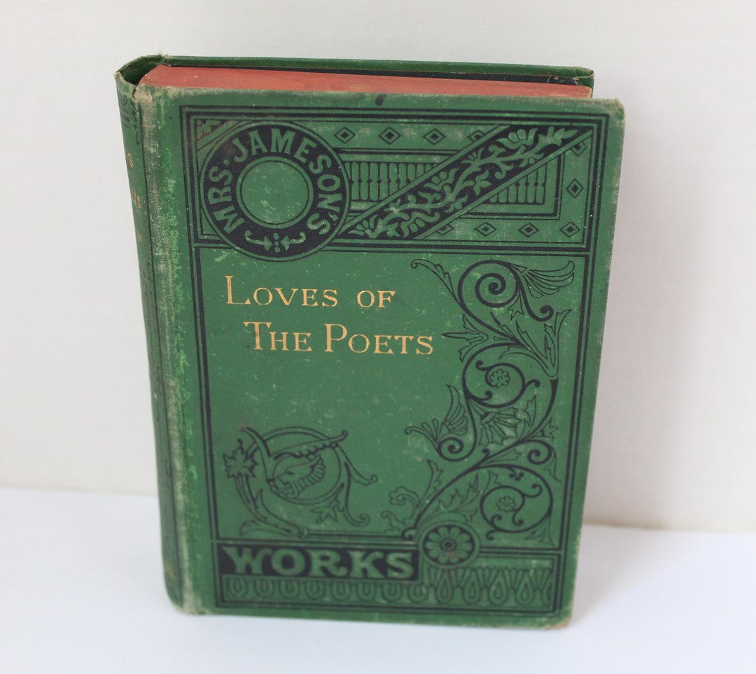 Antique 1875 Victorian Era Poetry Book, Memoirs of the Loves of the ...