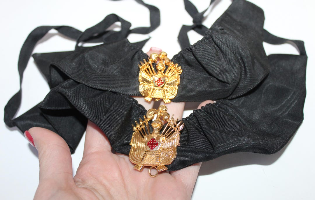 Scarce Catholic Medals Necklaces Pair of 2 Equestrian Order of the Holy ...