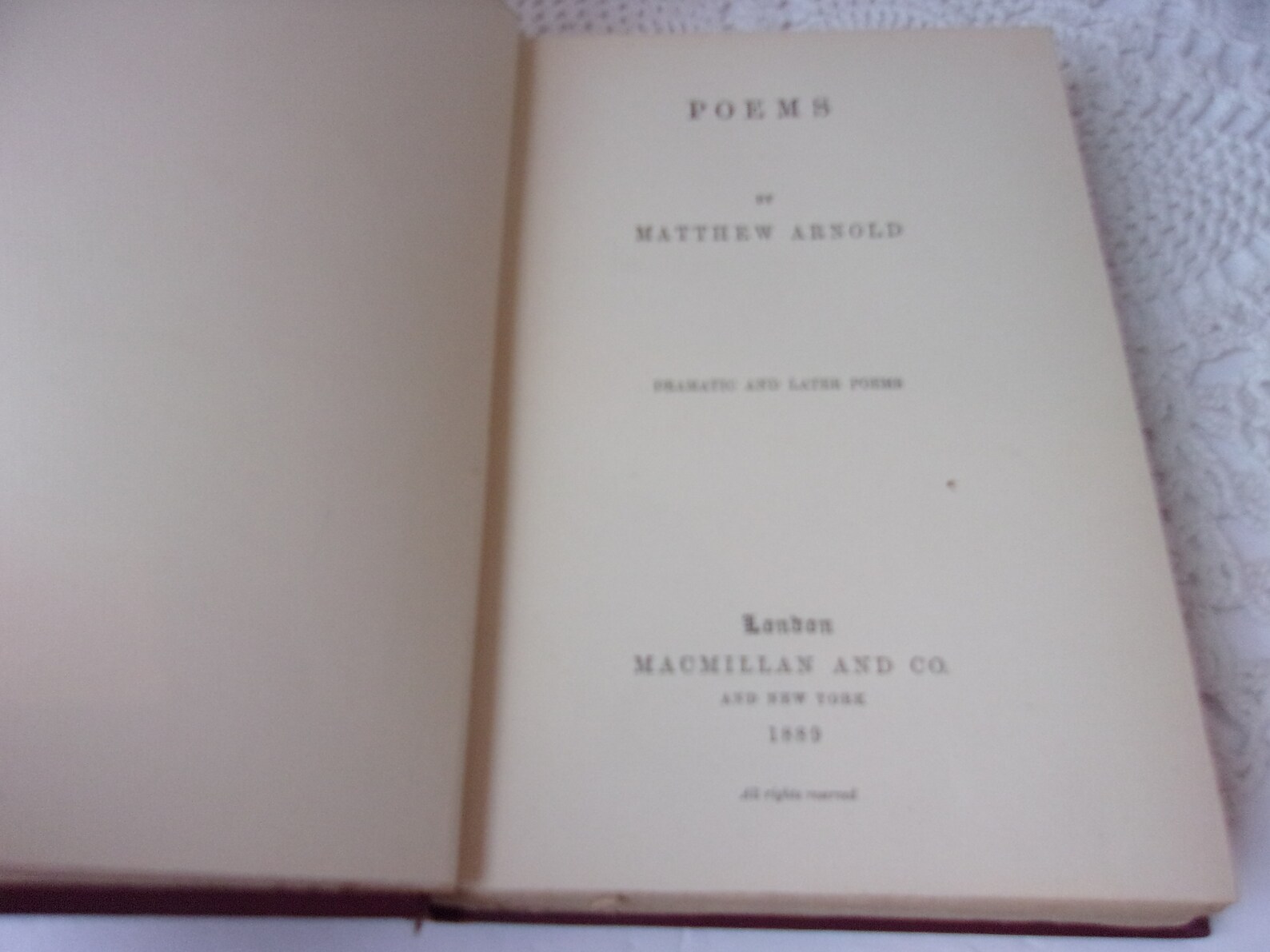 Antique Victorian Era First Edition Poetry Book Poems by - Etsy