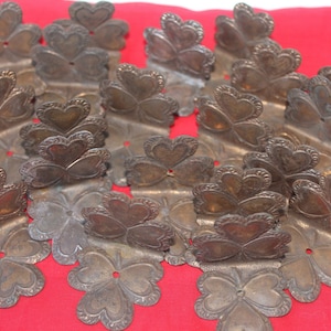 20 Antique Victorian Hardware Clover Heart Shaped Brackets From an Old ...