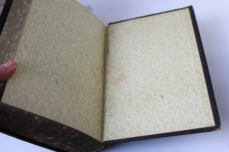 Antique Victorian Era 1895 Leather Book Biography of James G - Etsy