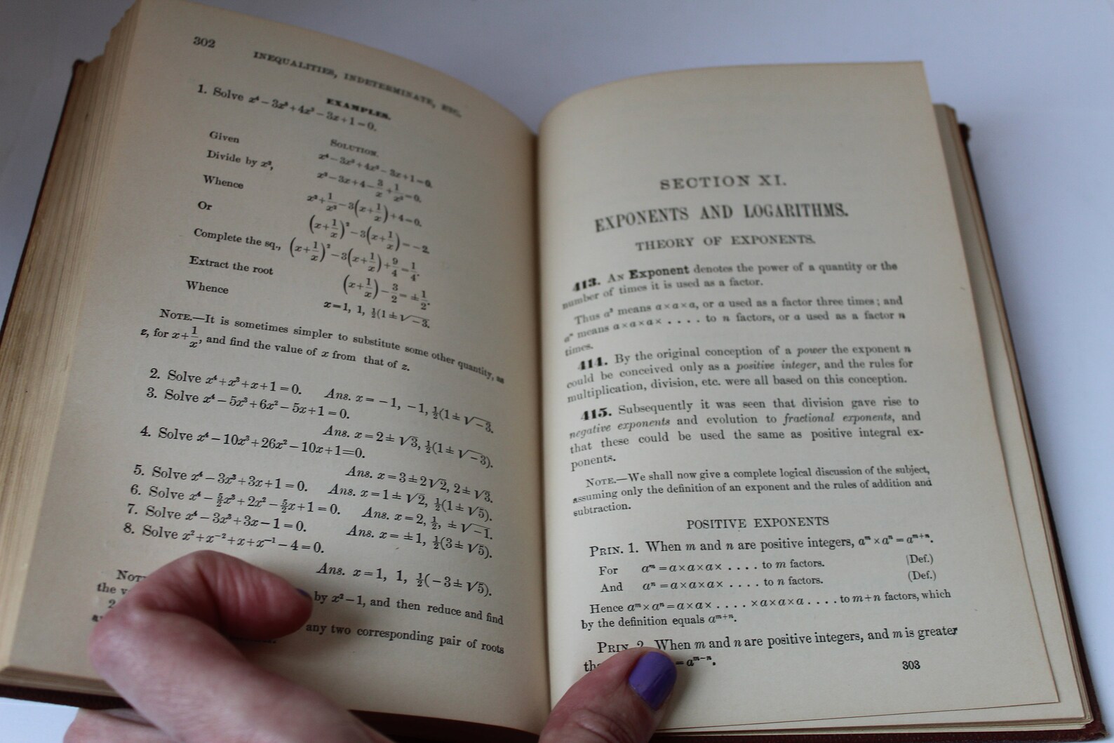 Antique Victorian Era 1888 Math Algebra Book Elements of | Etsy