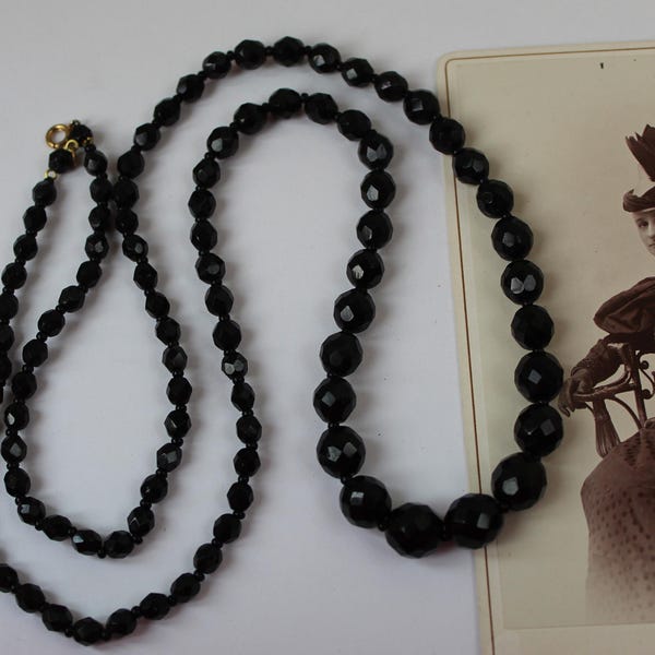Antique Black Beads - Etsy