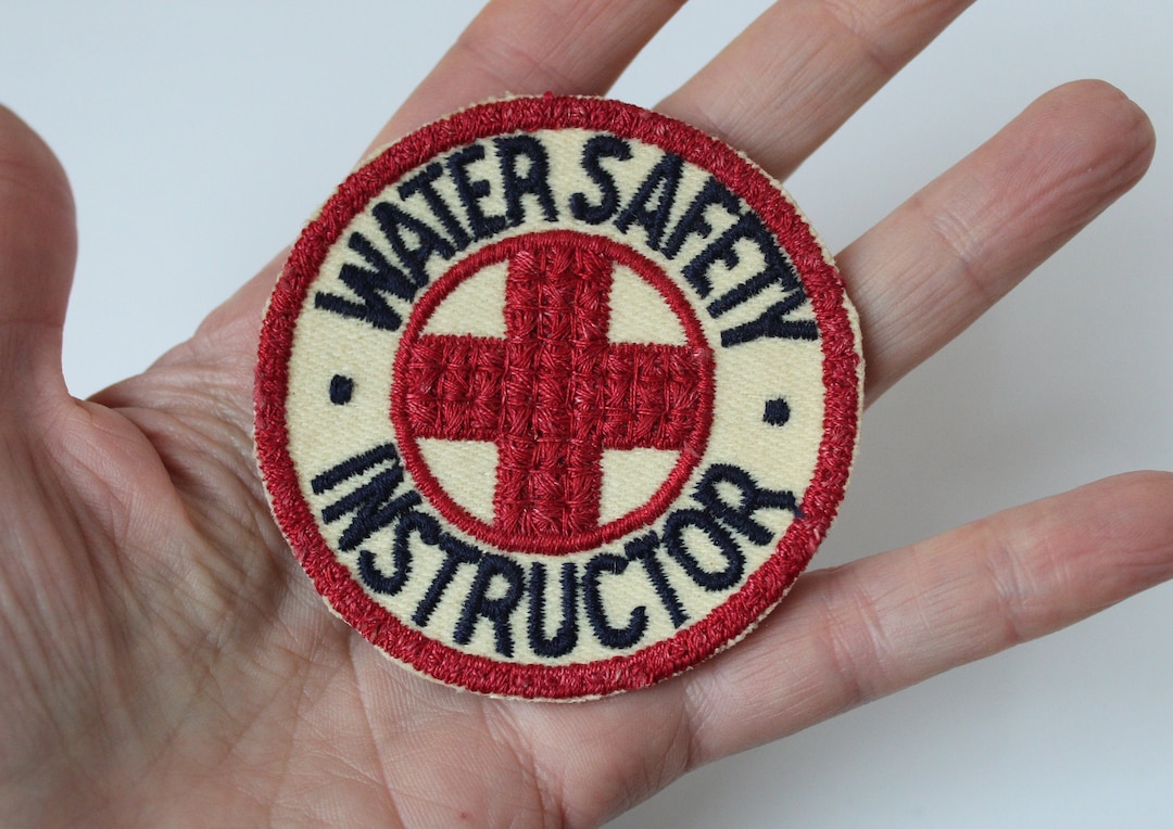 Vintage Mid Century Water Safety Instructor Old Life Guard Patch 1950s ...