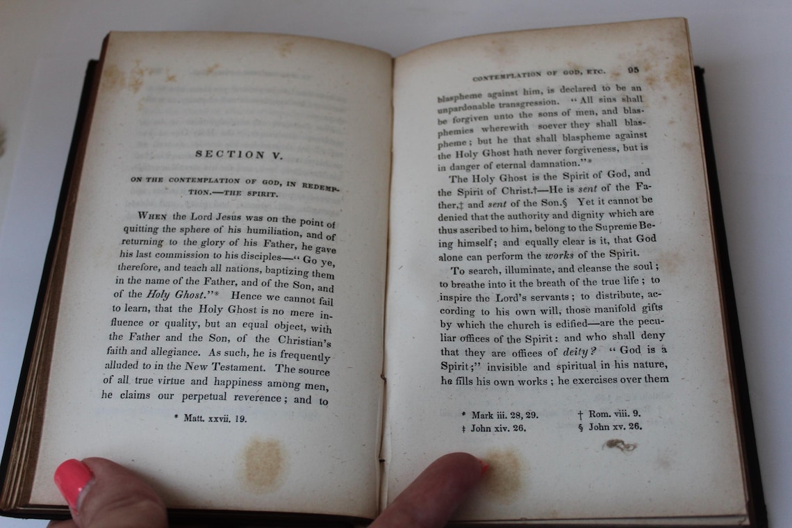 Antique Victorian Religious Book 1860s Essay on Habitual Exercise of ...