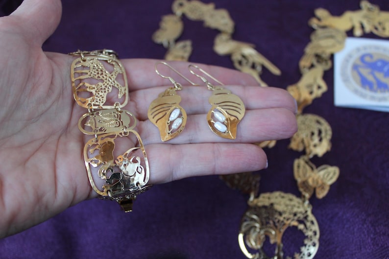 Vintage Designer Wild Bryde Jewelry Set Excellent Necklace, Bracelet ...