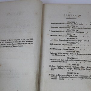 Antique 1833 Vintage Georgian Era Religious Book, the Life of Thomas T ...