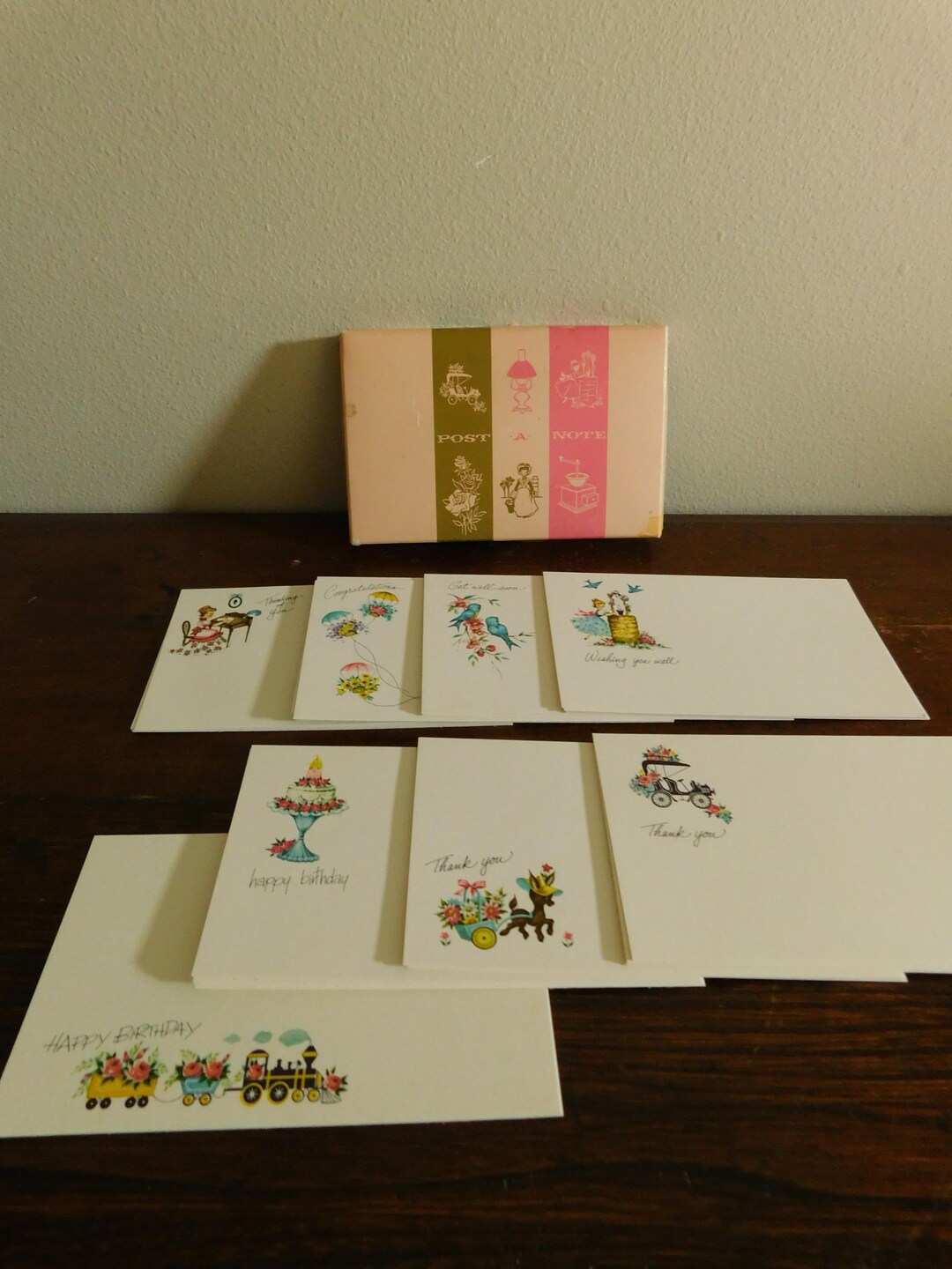 Set of 39 Current Post A Note Postcards in Eight Different Designs in ...