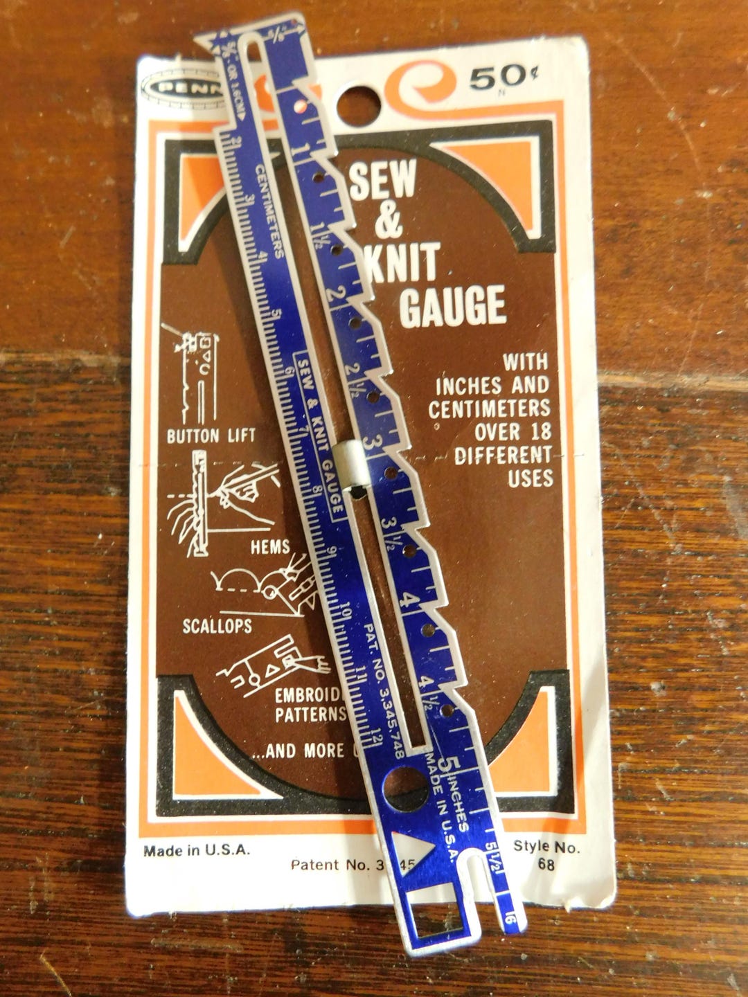 Penn Sew & Knit Gauge on Original Package - Etsy