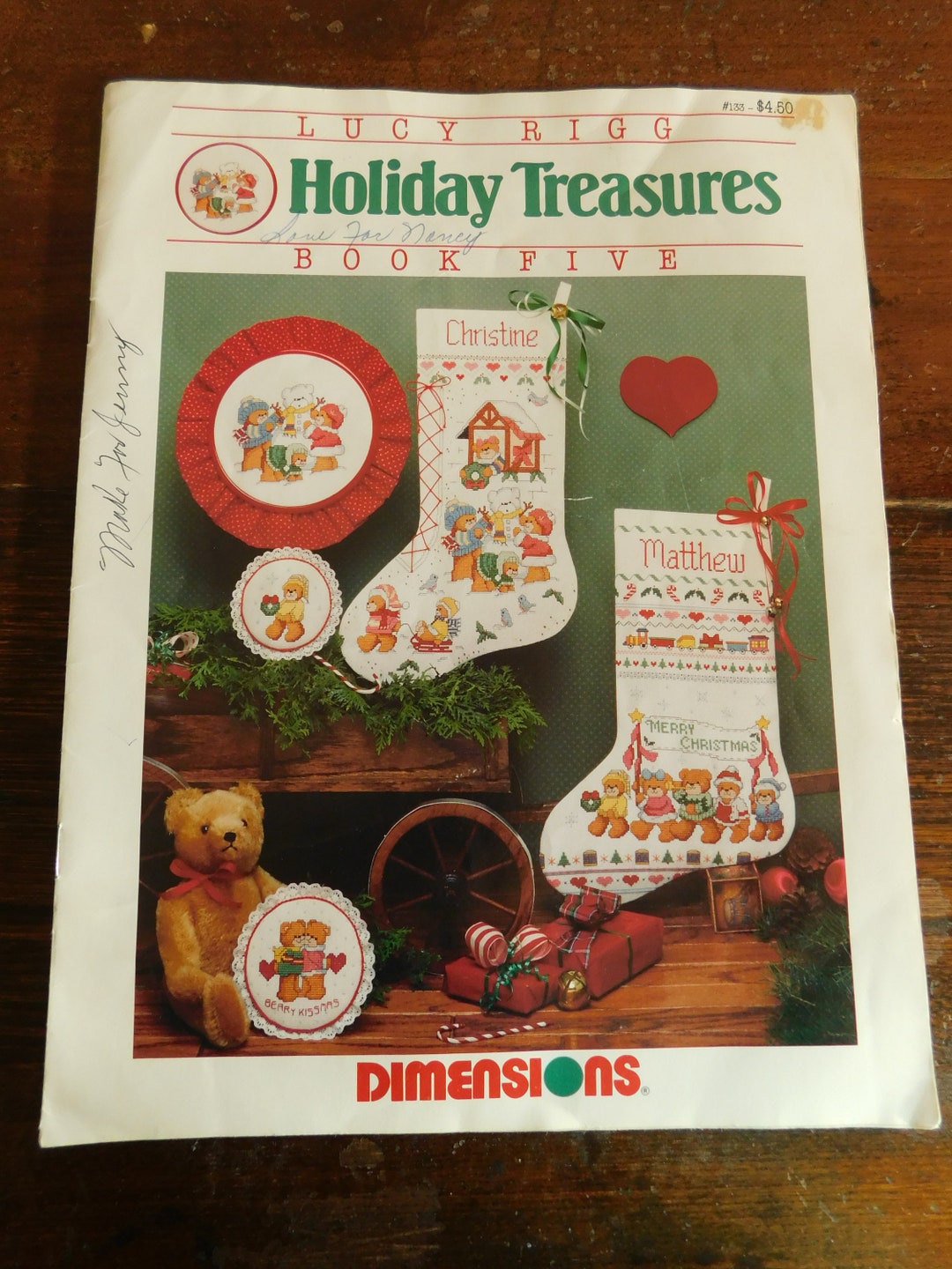 Lucy Rigg Holiday Treasures Cross Stitch Book From Dimensions - Etsy