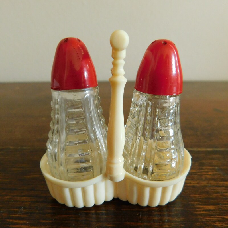 Red Top Salt Pepper - Etsy