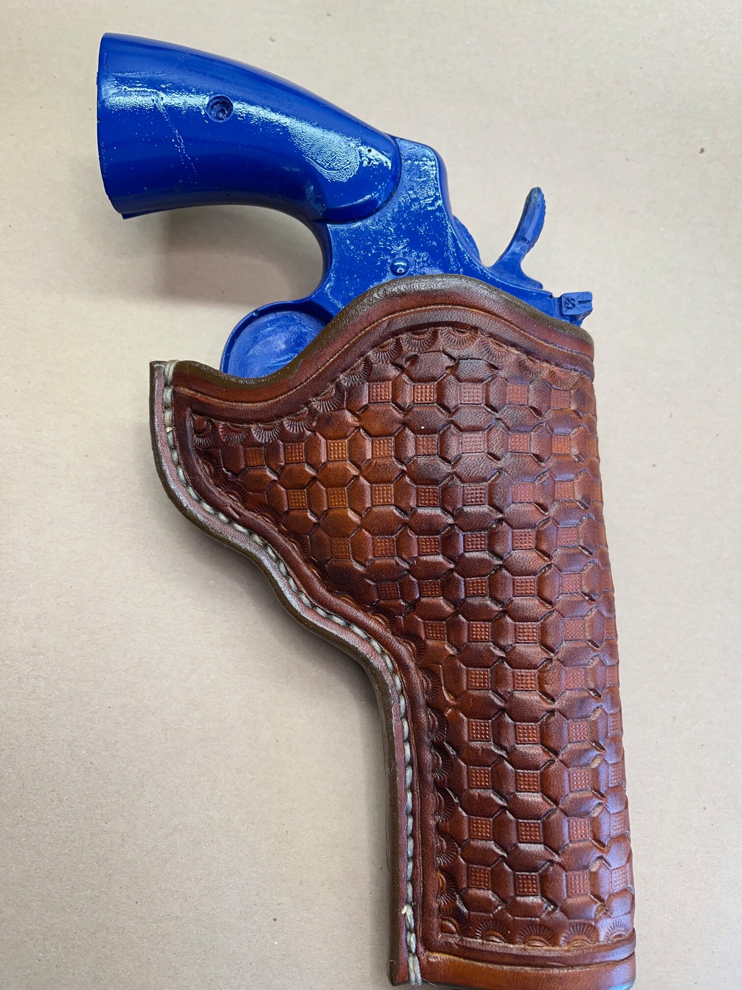 The classic Holster for a Colt Python 4.25 Barrel.. Handmade in the USA ...