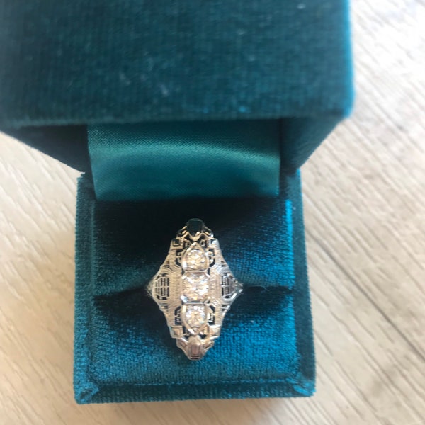 Diamond Dinner Rings - Etsy