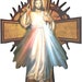 Divine Mercy Cross Gold Plated With 24 Carats With a Glossy - Etsy