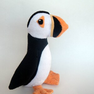 Puffin Sewing Pattern-toy-softie-bird-6-9 Inches Tall-made With Fleece ...