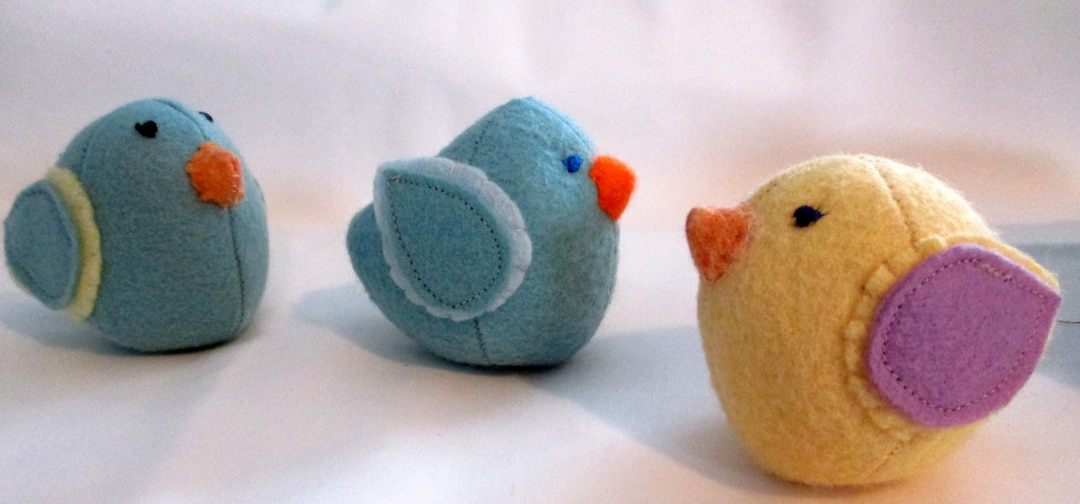 Bird Sewing Pattern-instant Download-stuffed Animal-toy, Ornament, Baby ...