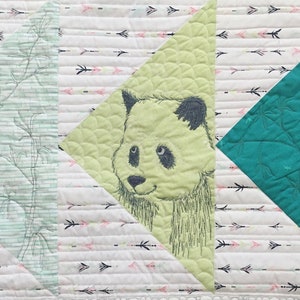 Baby Panda Quilt // Panda Quilt // Baby Shower Gift // Nursery Quilt ...