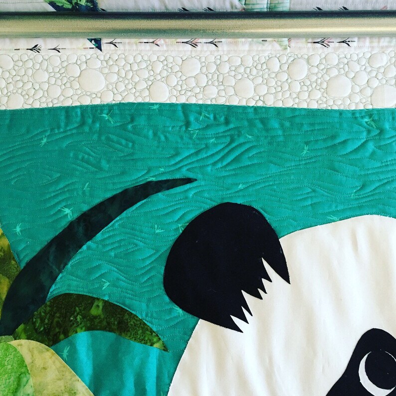 Quilt Pattern Peeking Panda Baby PDF // Baby Panda//baby | Etsy