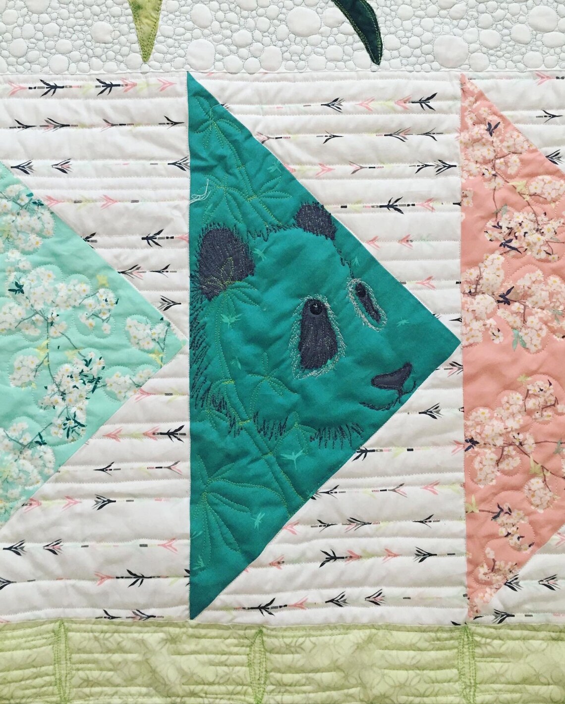 Baby Panda Quilt // Panda Quilt // Baby Shower Gift // Nursery Quilt ...