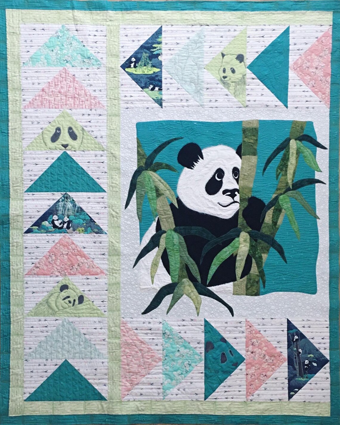 Baby Panda Quilt // Panda Quilt // Baby Shower Gift // Nursery Quilt ...