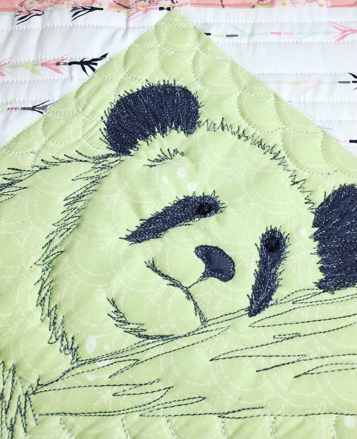 Quilt Pattern Peeking Panda Baby PDF // Baby Panda//baby | Etsy